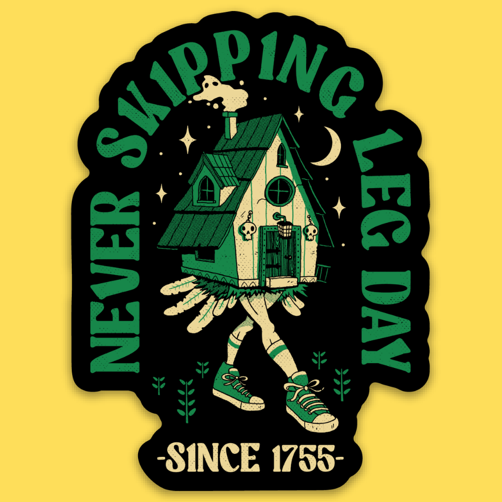 'Baba Yaga Leg Day' Sticker – Wicked Clothes