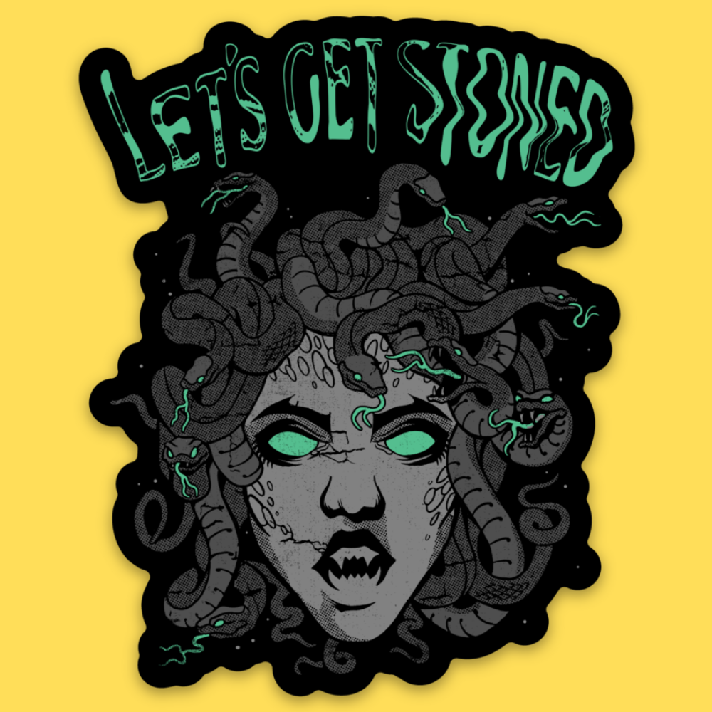 'Let's Get Stoned' Sticker – Wicked Clothes