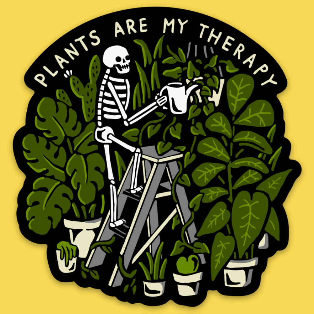 'Plants Are My Therapy' Sticker – Wicked Clothes