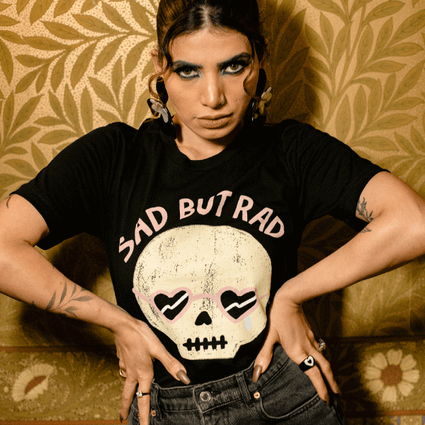 'Sad But Rad' Shirt | Where Goth Meets Dad Jokes | Wicked Clothes